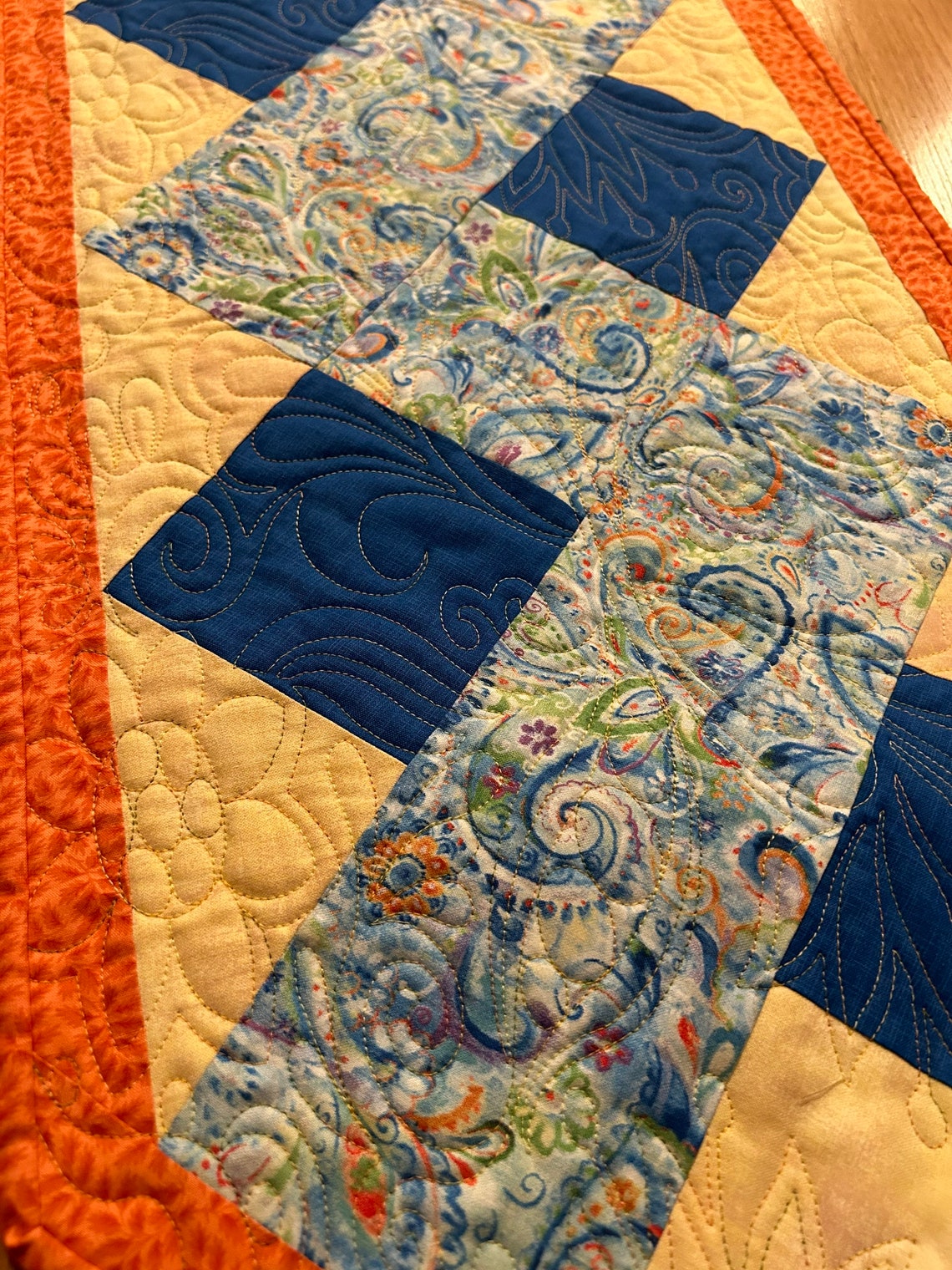 Quilted Zig-zag Table Runner - Etsy