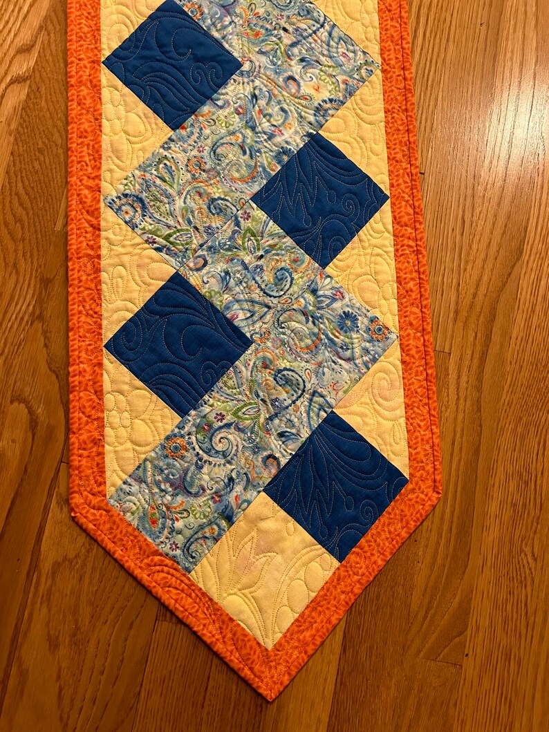 Quilted Zig-zag Table Runner - Etsy