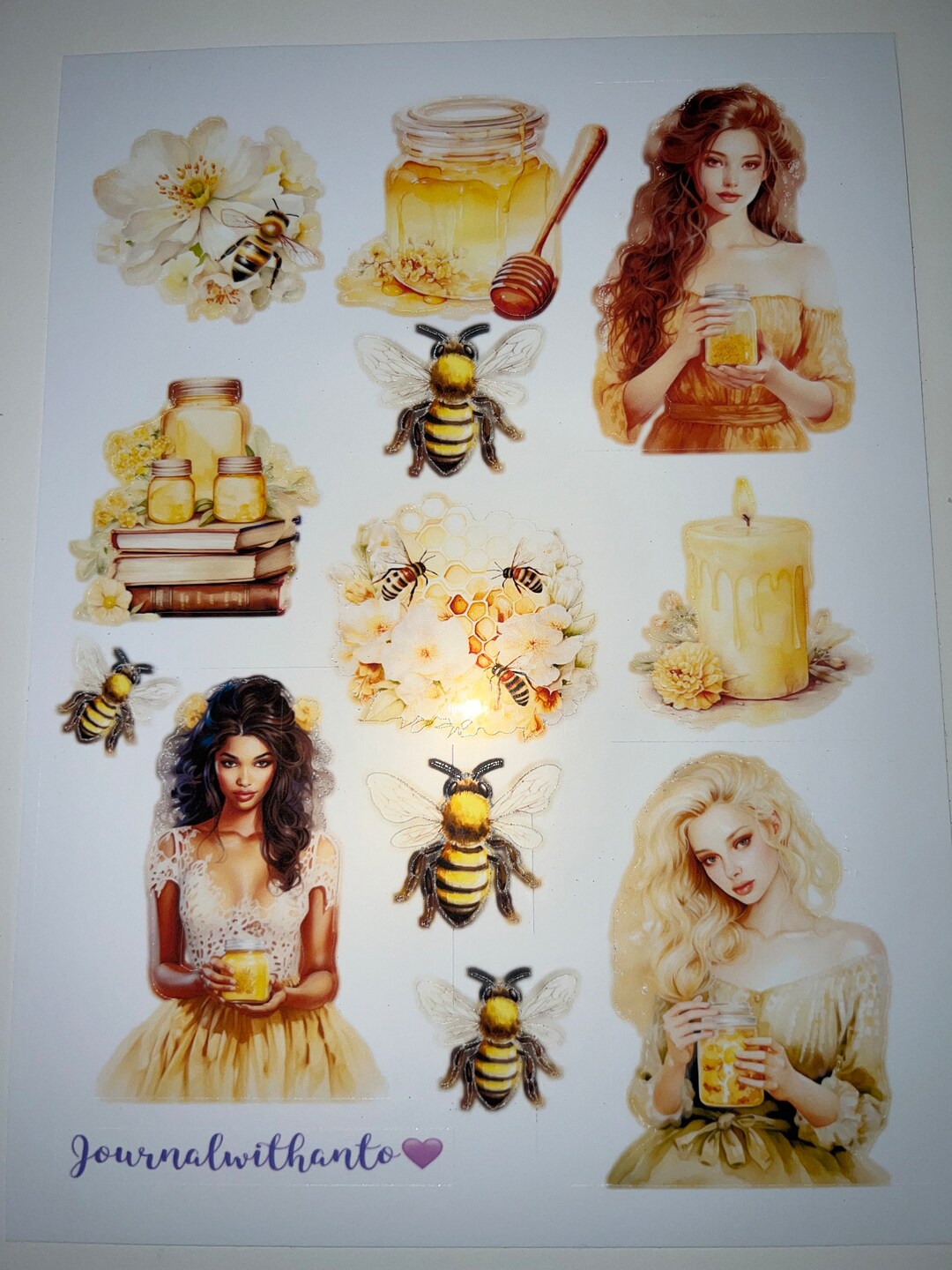 Honey Bee Stickers - Etsy