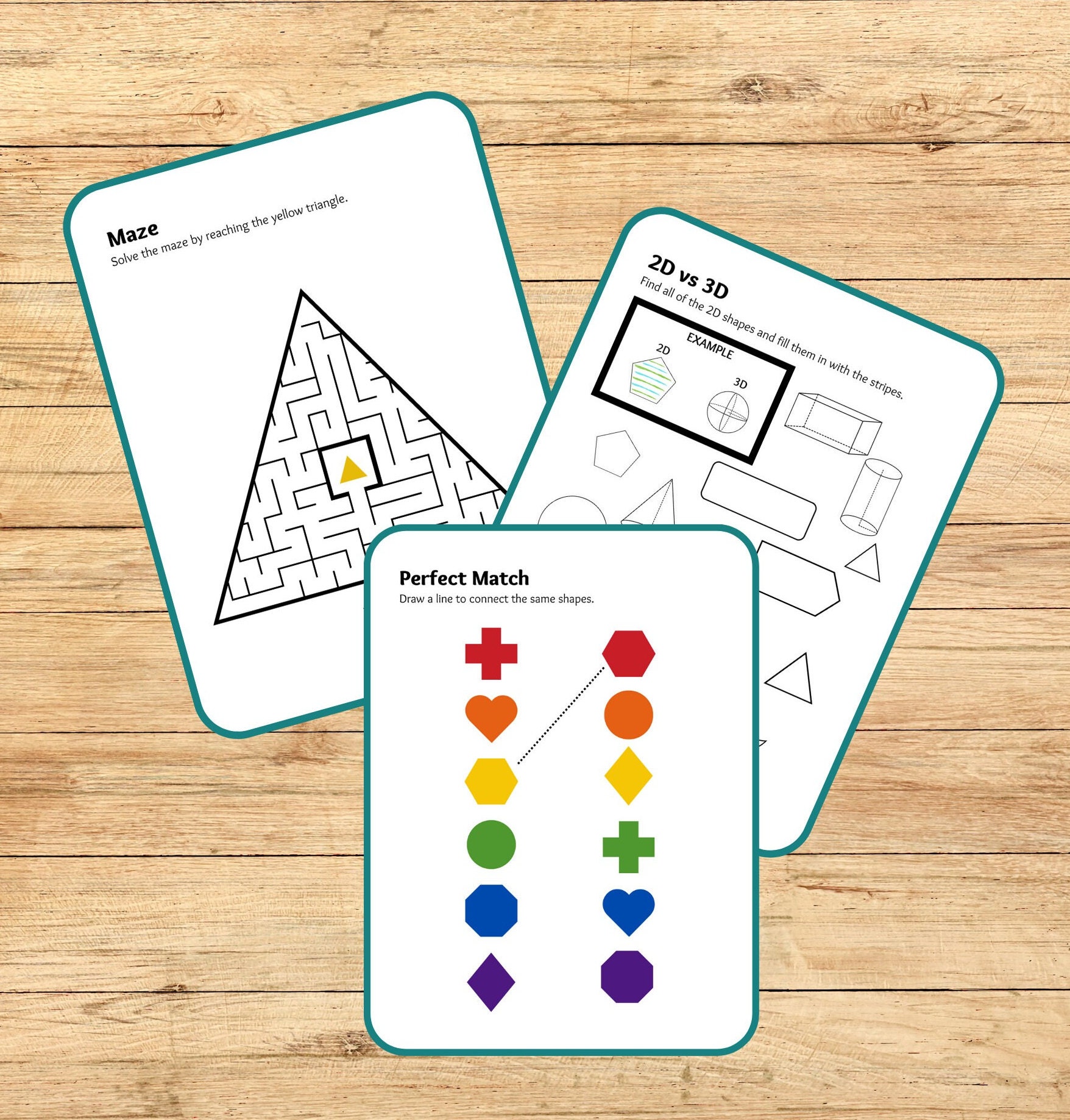 Kindergarten Shapes & Patterns Activity Book Early Math Printable - Etsy