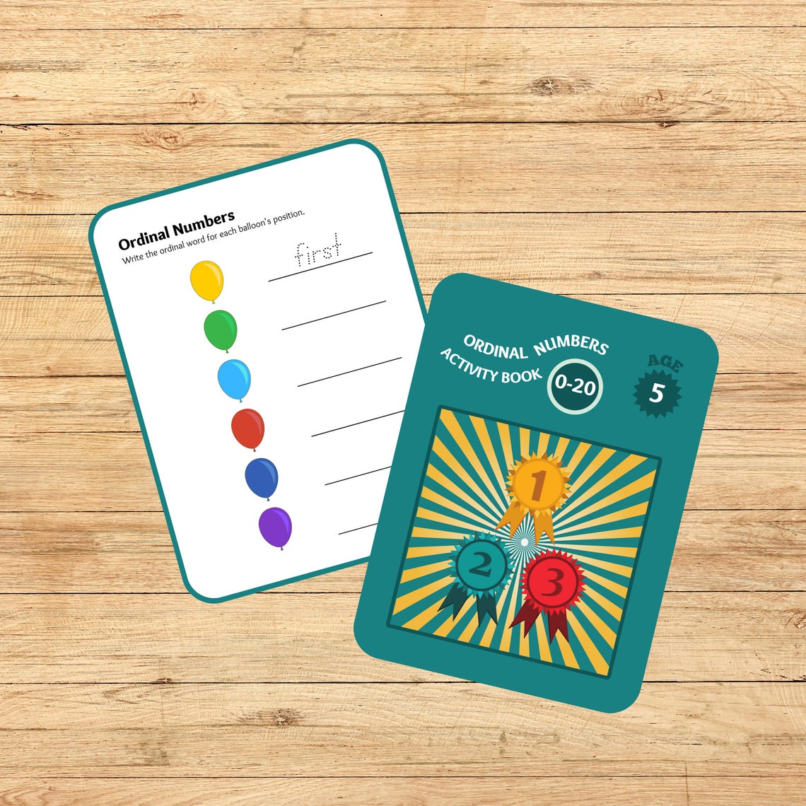 Kindergarten | Ordinal Numbers Activity Book | Early Math | Printable ...