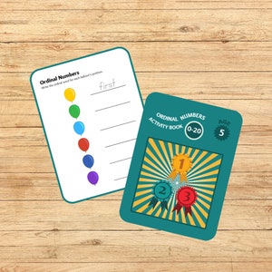 Kindergarten | Ordinal Numbers Activity Book | Early Math | Printable ...