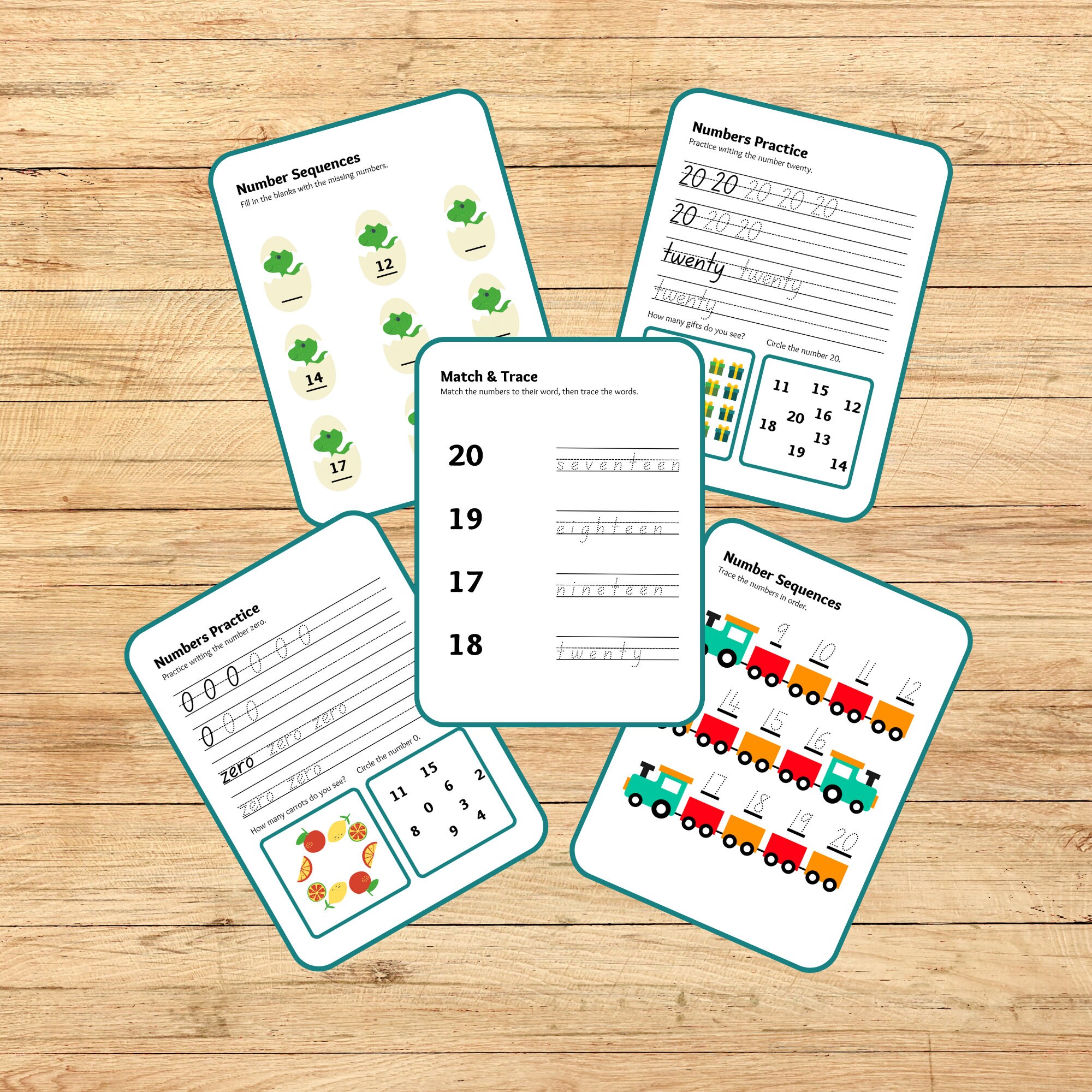 Kindergarten Learning Numbers Activity Book Early Math Printable - Etsy