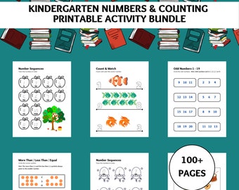Kindergarten | Learning Numbers Activity Book | Early Math | Printable ...