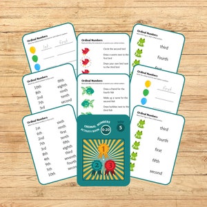 Kindergarten | Ordinal Numbers Activity Book | Early Math | Printable ...