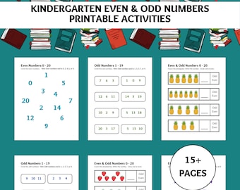 Kindergarten | Learning Numbers Activity Book | Early Math | Printable ...