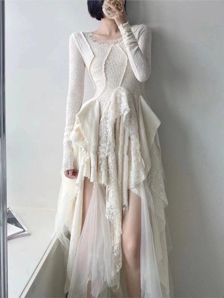 White Victorian Gothic Dresses