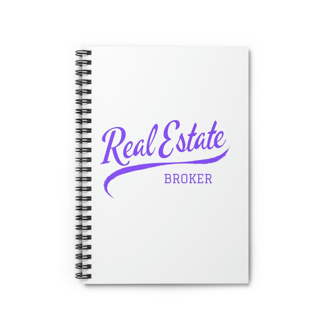 Real Estate Agent- Spiral Notebook - Etsy
