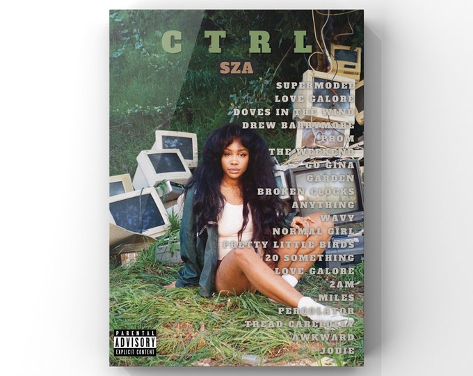 SZA Ctrl Album Poster Custom Album Cover Music Poster Album Poster Album Personalized Album ...