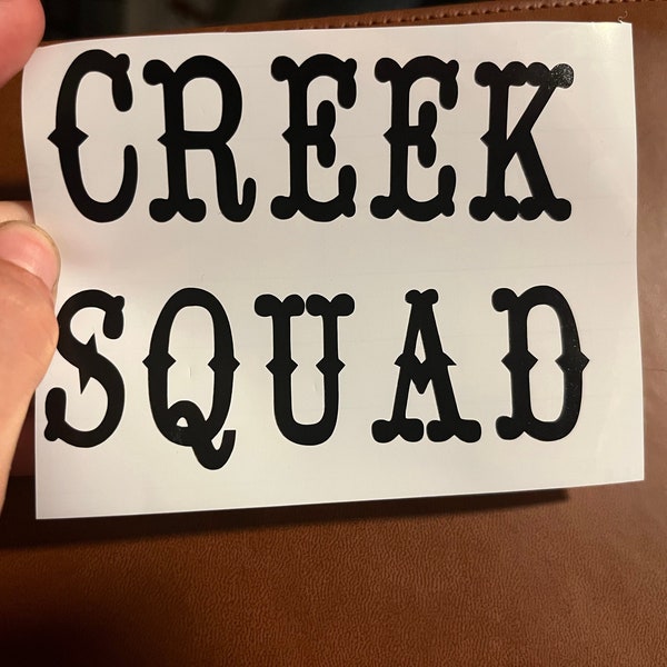 Creek Squad - Etsy