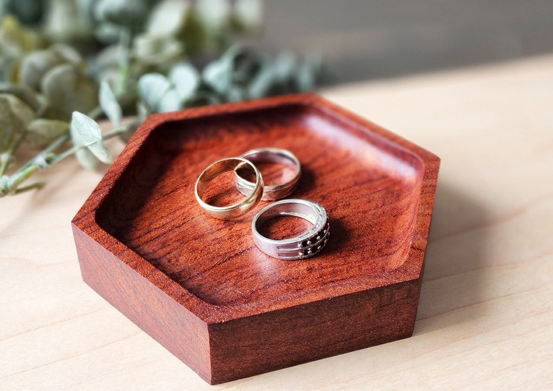 Engraved Ring Tray, Hexagon Tray, Engraved Valet Tray, Ring Dish ...