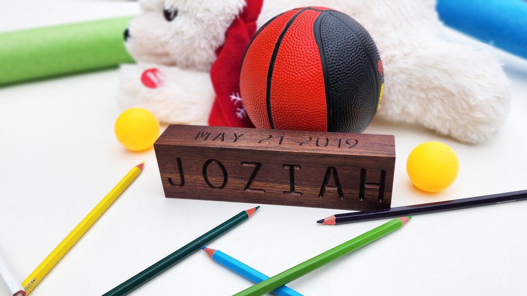 Baby Wooden Blocks, Wood Name Block, Custom Name Block, Baby Keepsake ...