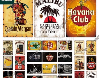Captain Morgan Metal Signs - Etsy