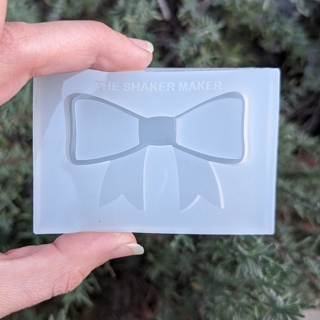 Classic Bow Shaker Mold. Shaker Mold, Silicone Mold, Resin Molds, Mini ...