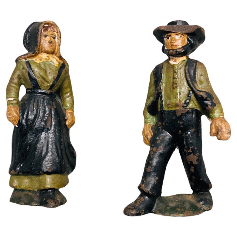 Cast Iron Toy Locomotive Train Figures Antique Vintage Pennsylvania ...