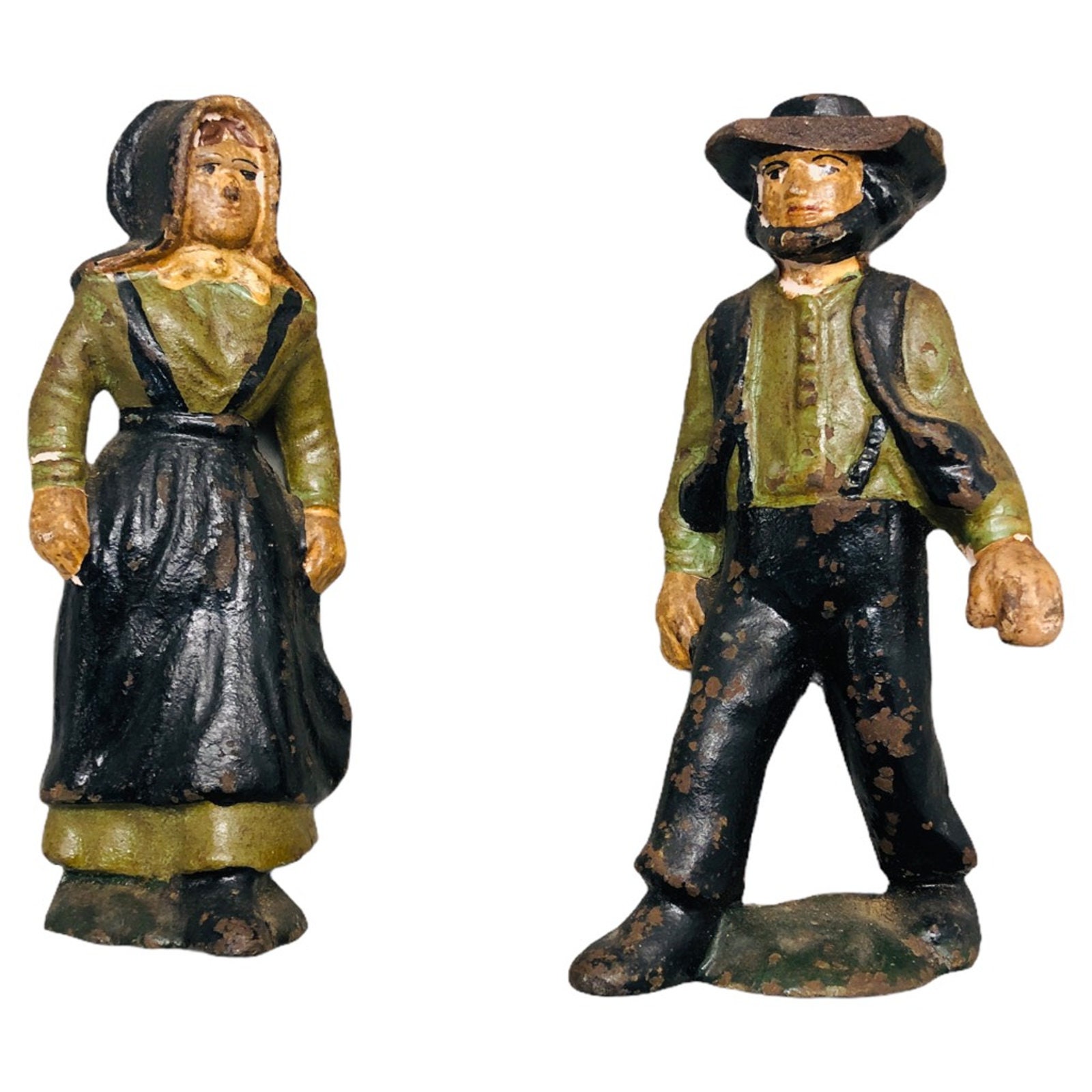 Cast Iron Toy Locomotive Train Figures Antique Vintage Pennsylvania ...