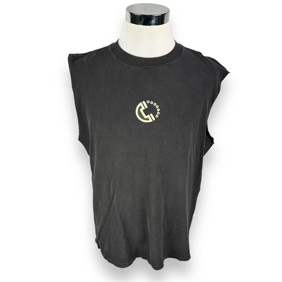 Vintage Mossimo Good Word T-shirt Men's XL Black Cutoff Surf 90s Single ...
