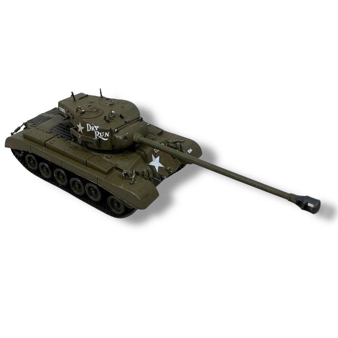 Vintage M26 E4 Pershing Tank Military Vehicle Plastic 1:72 Scale Model ...