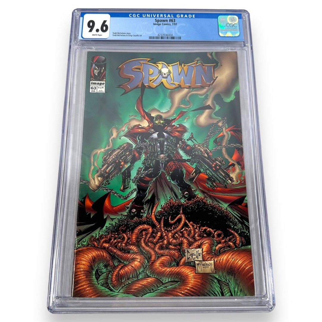 Spawn 63 Image Comic Book Todd Mcfarlane 9.6 Vintage CGC WP Graded - Etsy