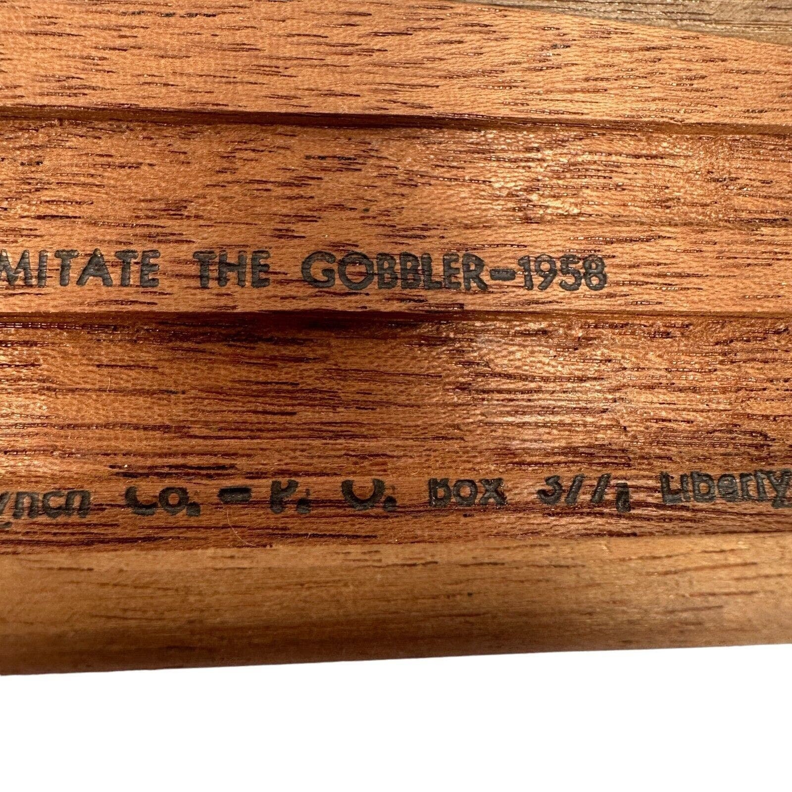 Vintage ML Lynch World Champion Turkey Call 102 Wood 1958 W/ Box ...