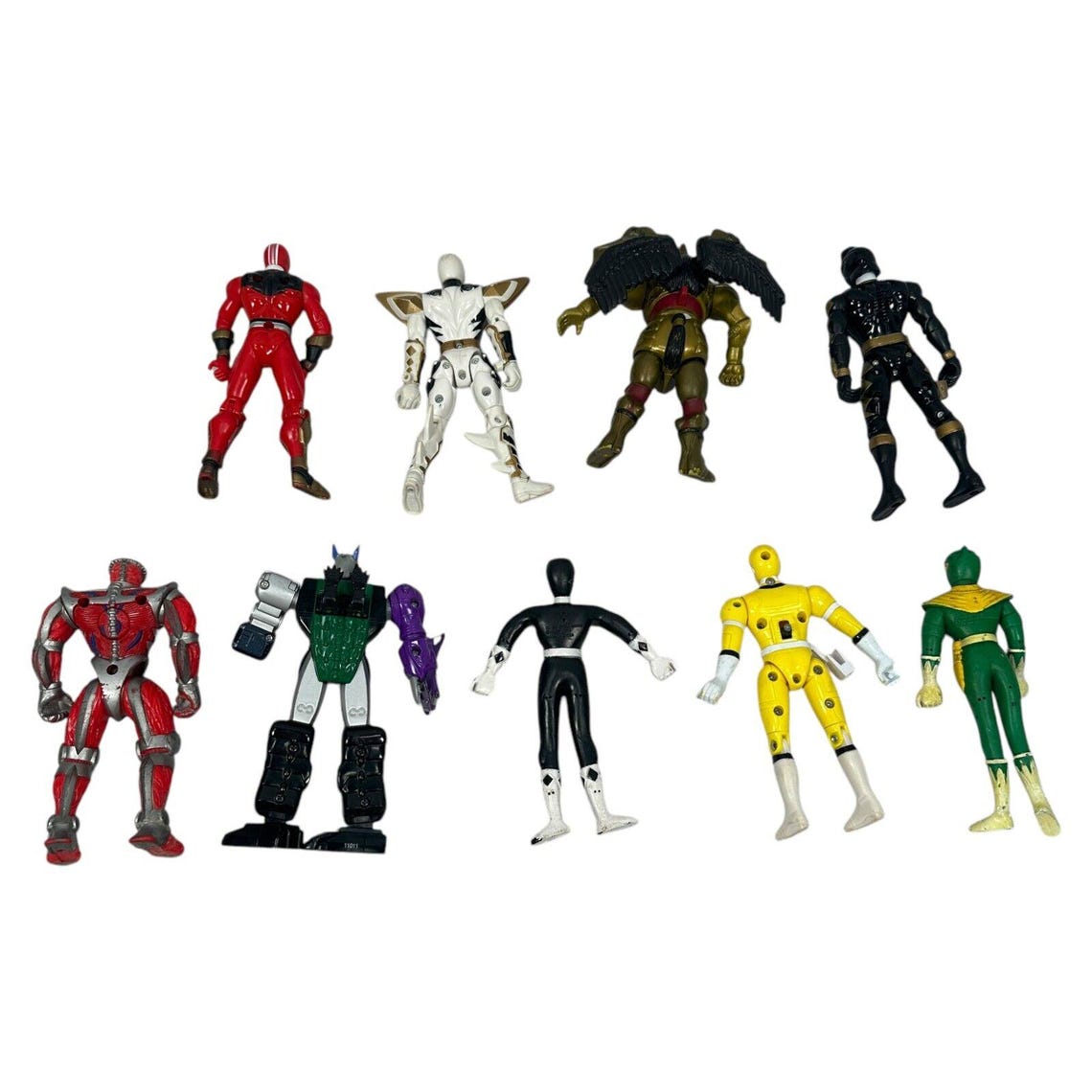 Vintage Power Rangers Action Figures Lot of 9 Bandaisabin Collectable ...