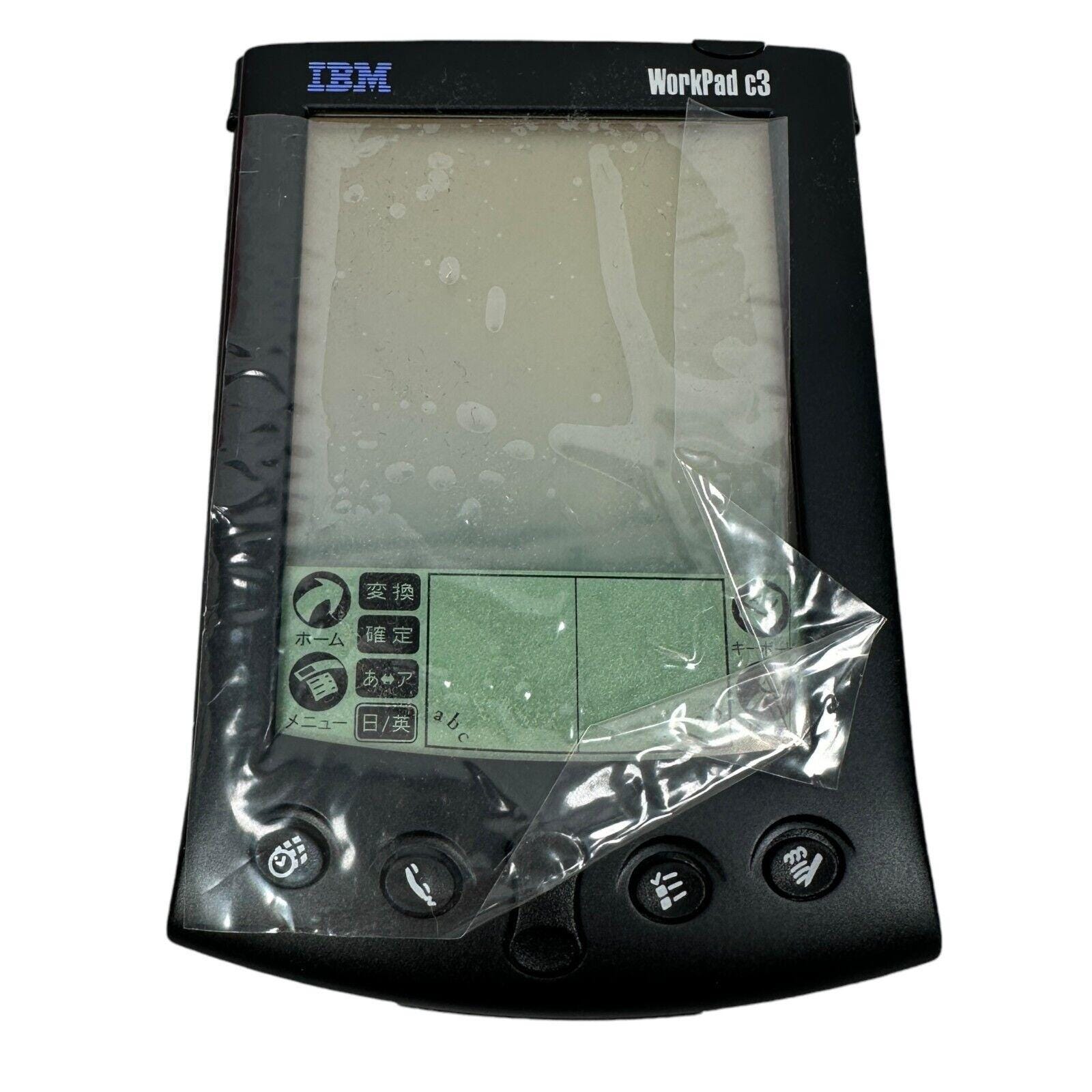 Vintage IBM Workpad C3 PDA Organizer Japanese Version Black Hotsync ...