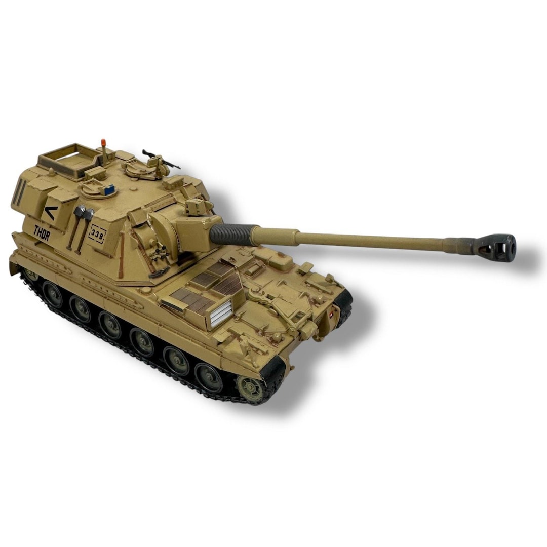 Vintage British Army AS90 Tank Military Vehicle Plastic 1:72 Scale ...