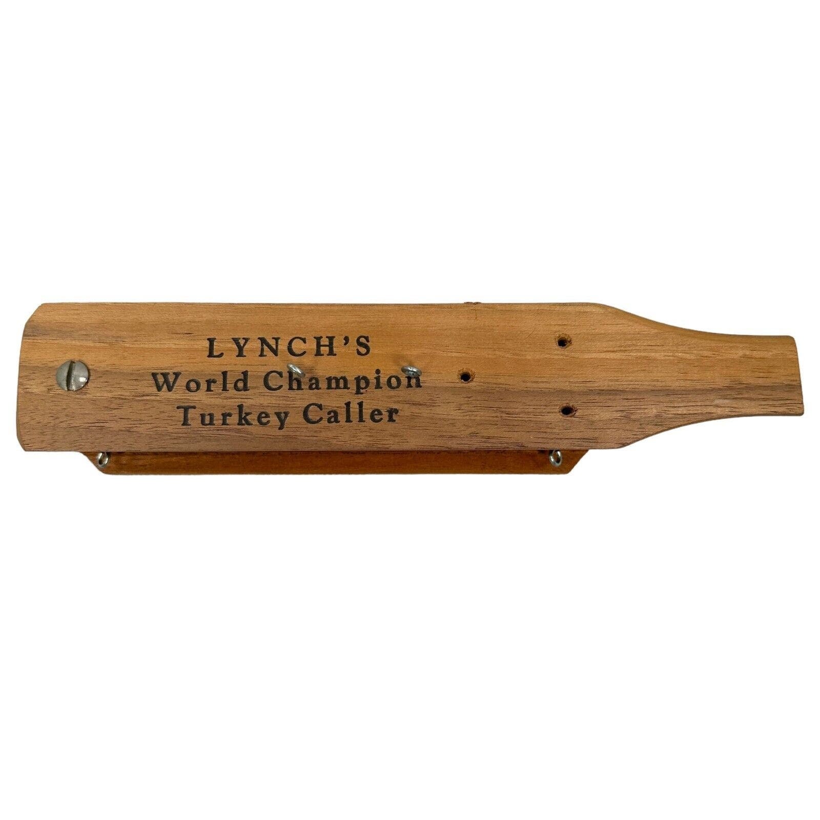 Vintage ML Lynch World Champion Turkey Call 102 Wood 1958 W/ Box ...