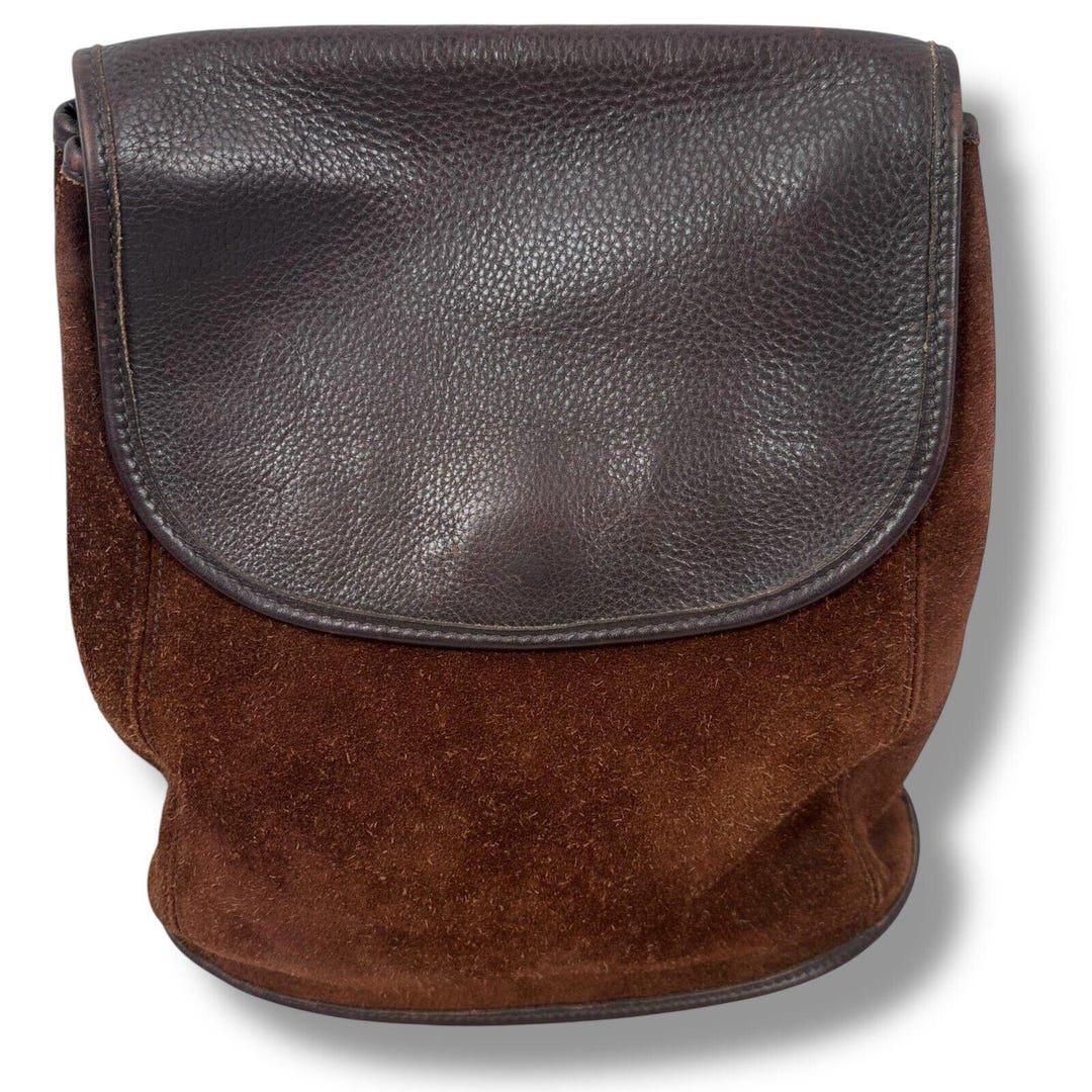 Vintage Coach Berkeley Convertible Backpack Bag 9016 Brown Suede ...