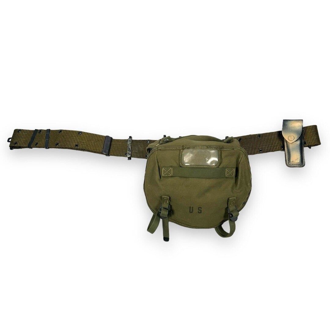 Vintage M1961 Green US Army Field Pack Combat Butt Pack Belt Buck 110 ...