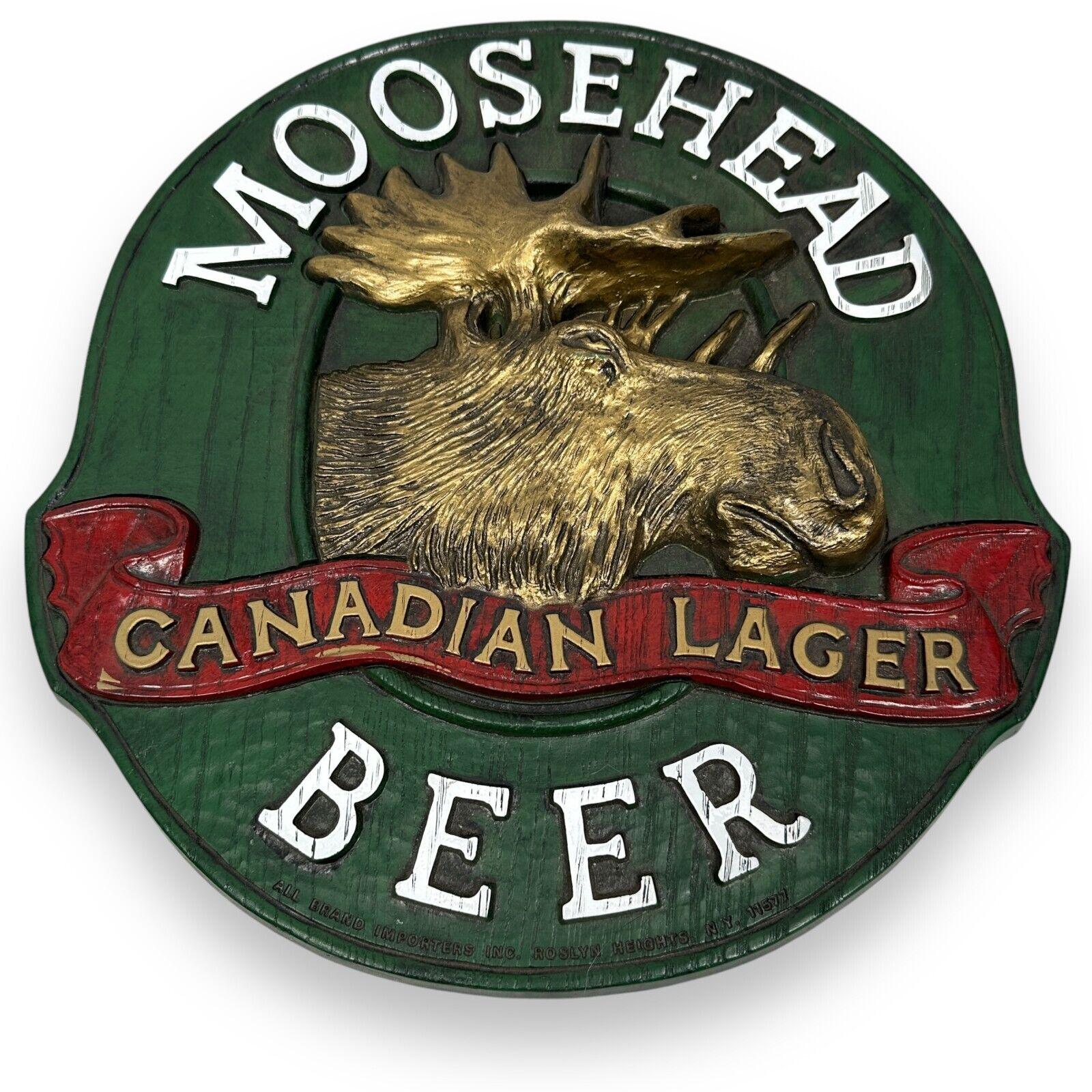 Vintage Moosehead Beer Canadian Lager Advertising Wall Sign Molded ...