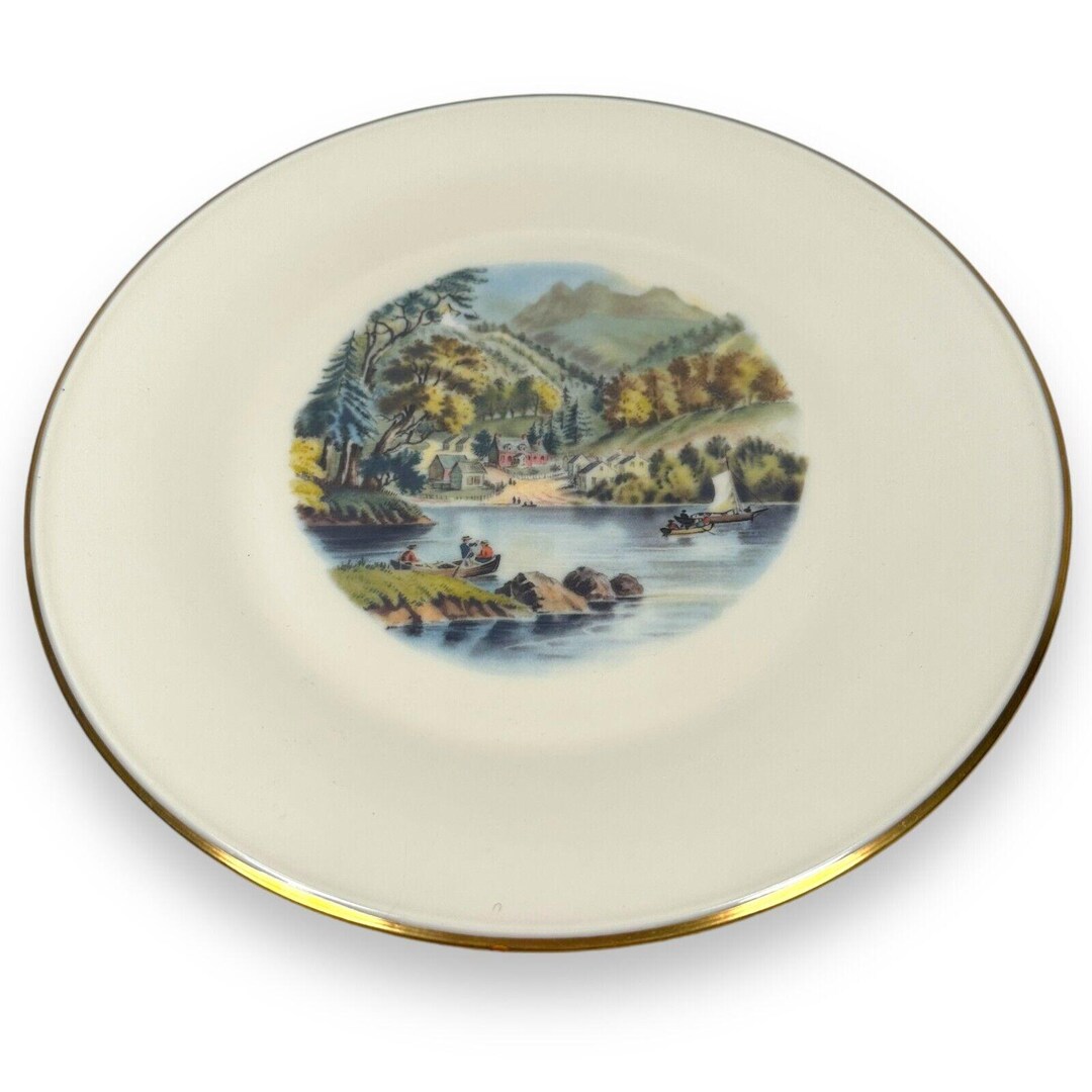 Vintage Lenox Special Spring Country Scene Serving Dinner Plate 11 ...
