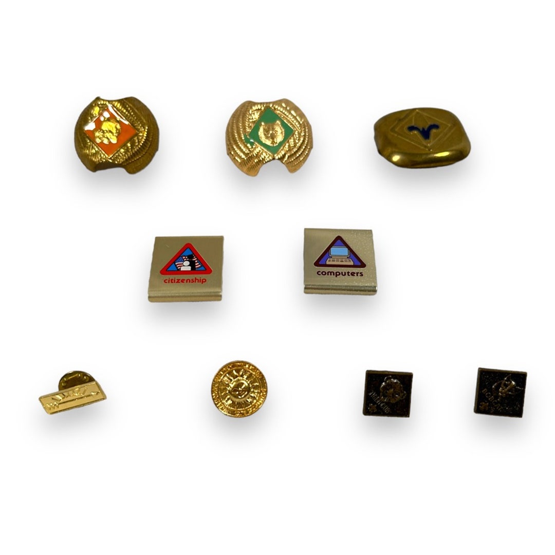 Cub Scouts Pins & Tie Slide Belt Loop Webelos Awards Metal Medals Lot ...