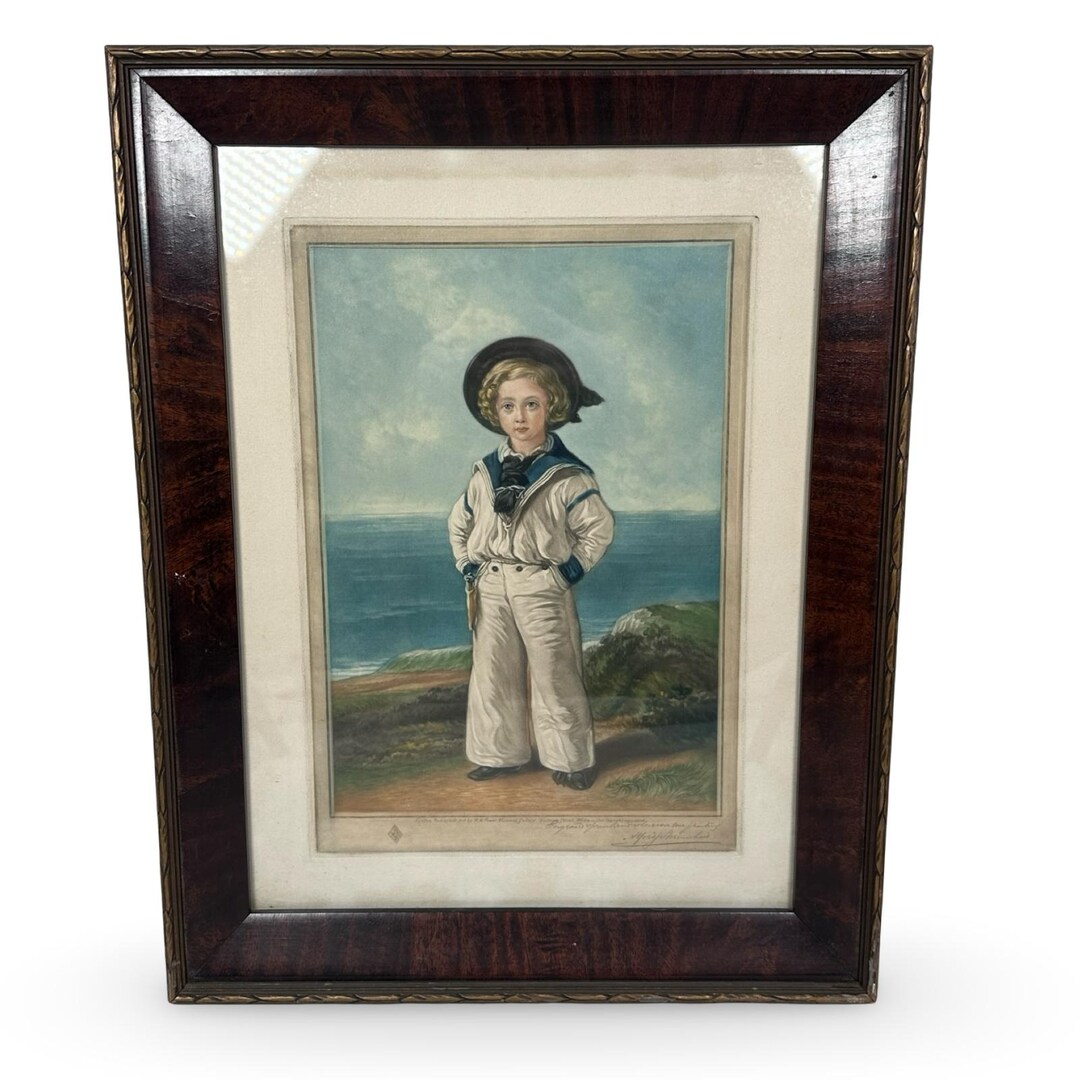 Antique King Edward VII Boy Engraving Alfred J Skrimshire 1910 WM Power ...
