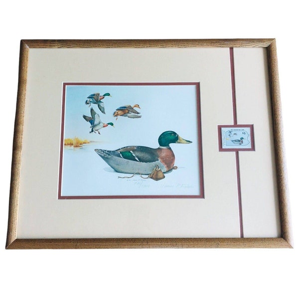 Framed Duck Stamp Print - Etsy