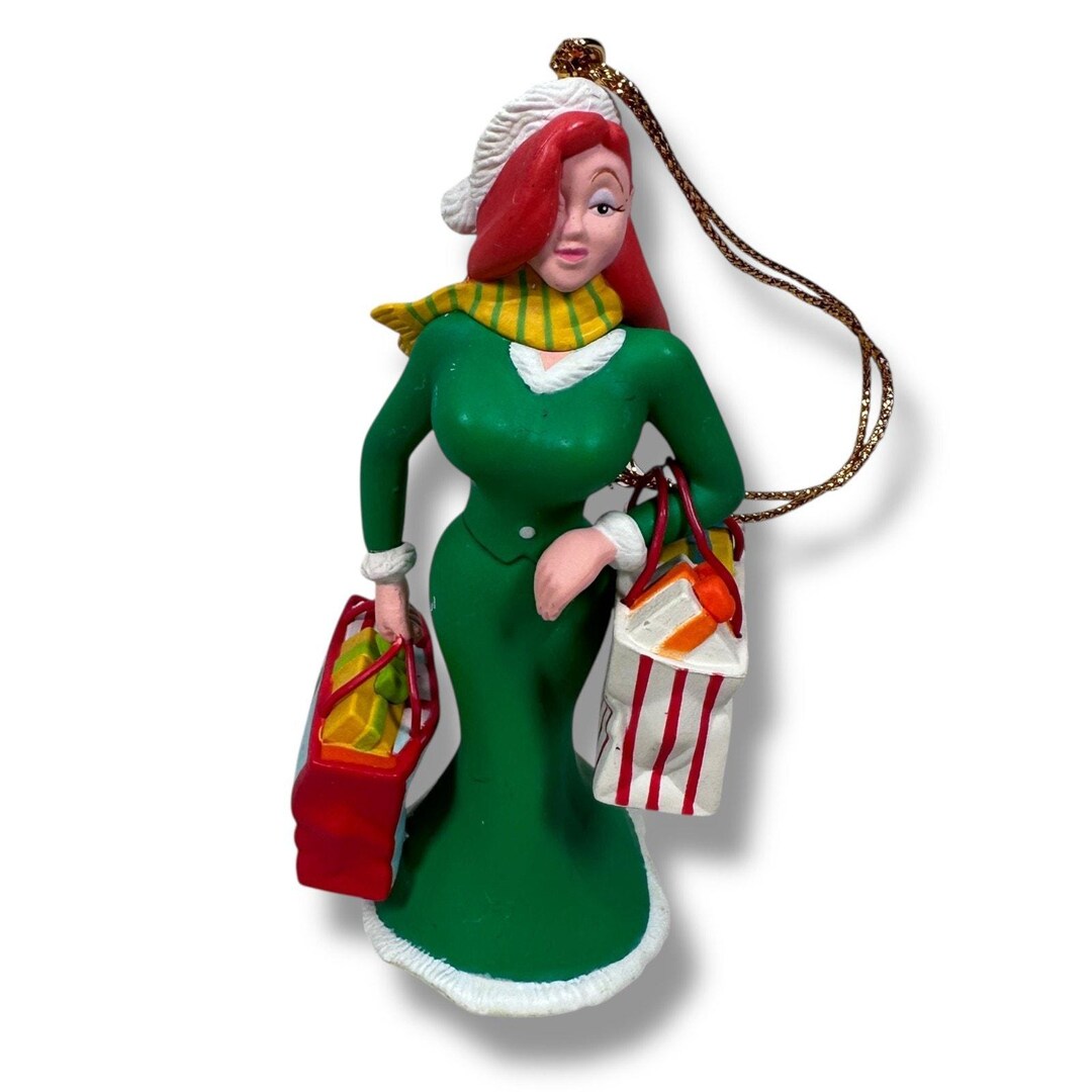 Vintage Disney Jessica Rabbit Shopping Christmas Ornament Hanging ...