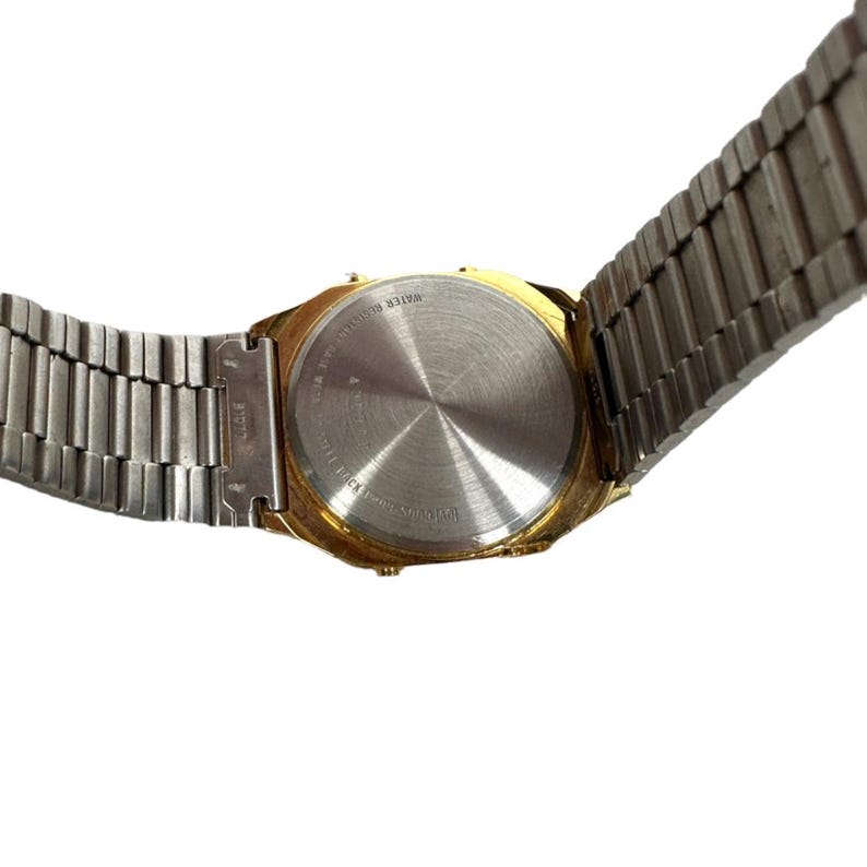 Vintage Seiko Databank Memory Digital Watch Men's Gold Tone 1409-5009 ...