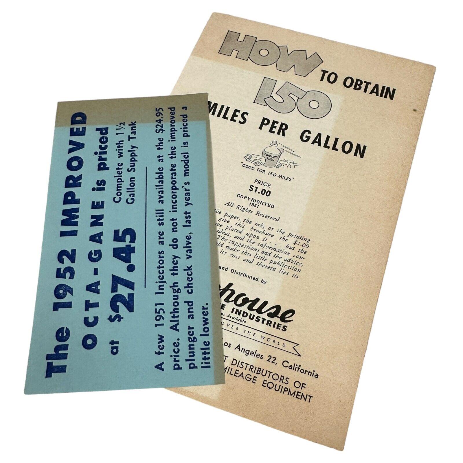 Vintage 1950s Automobile Pamphlet Gas Coupons Flyers and Ad Inserts Lot ...