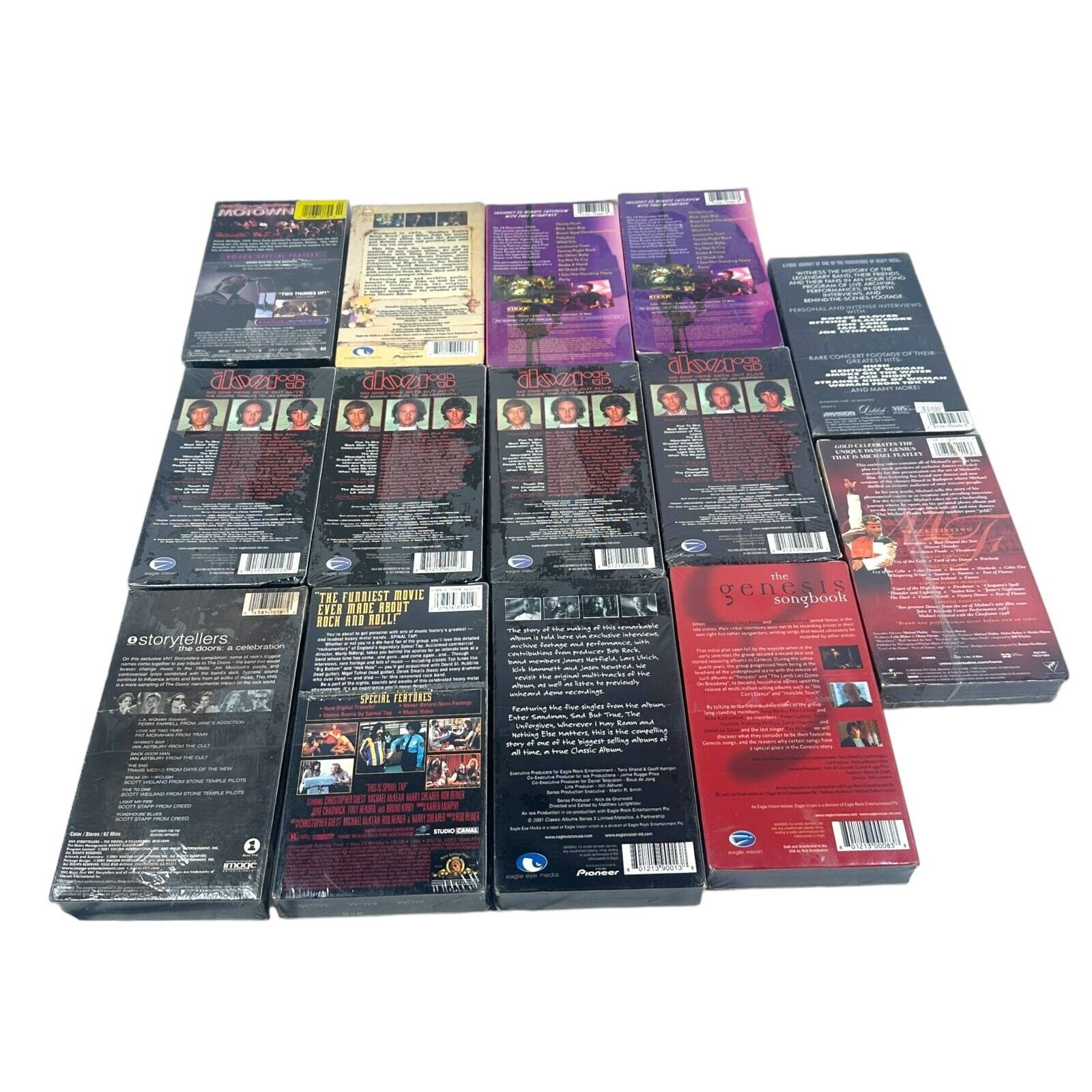 Vintage Heavy Metal Music VHS Lot 14 Documentary Doors Spinal Tap ...