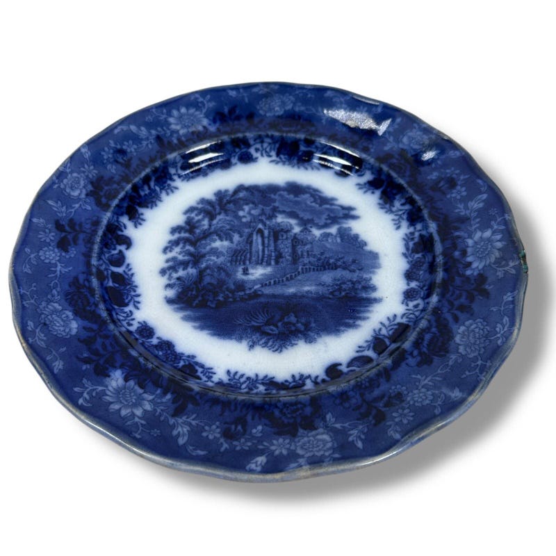 Antique Blue Plates - Etsy