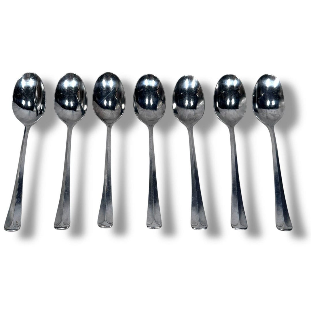 Vintage EKCO Colonial Richmond Flatware Table Spoons Stainless Steel ...