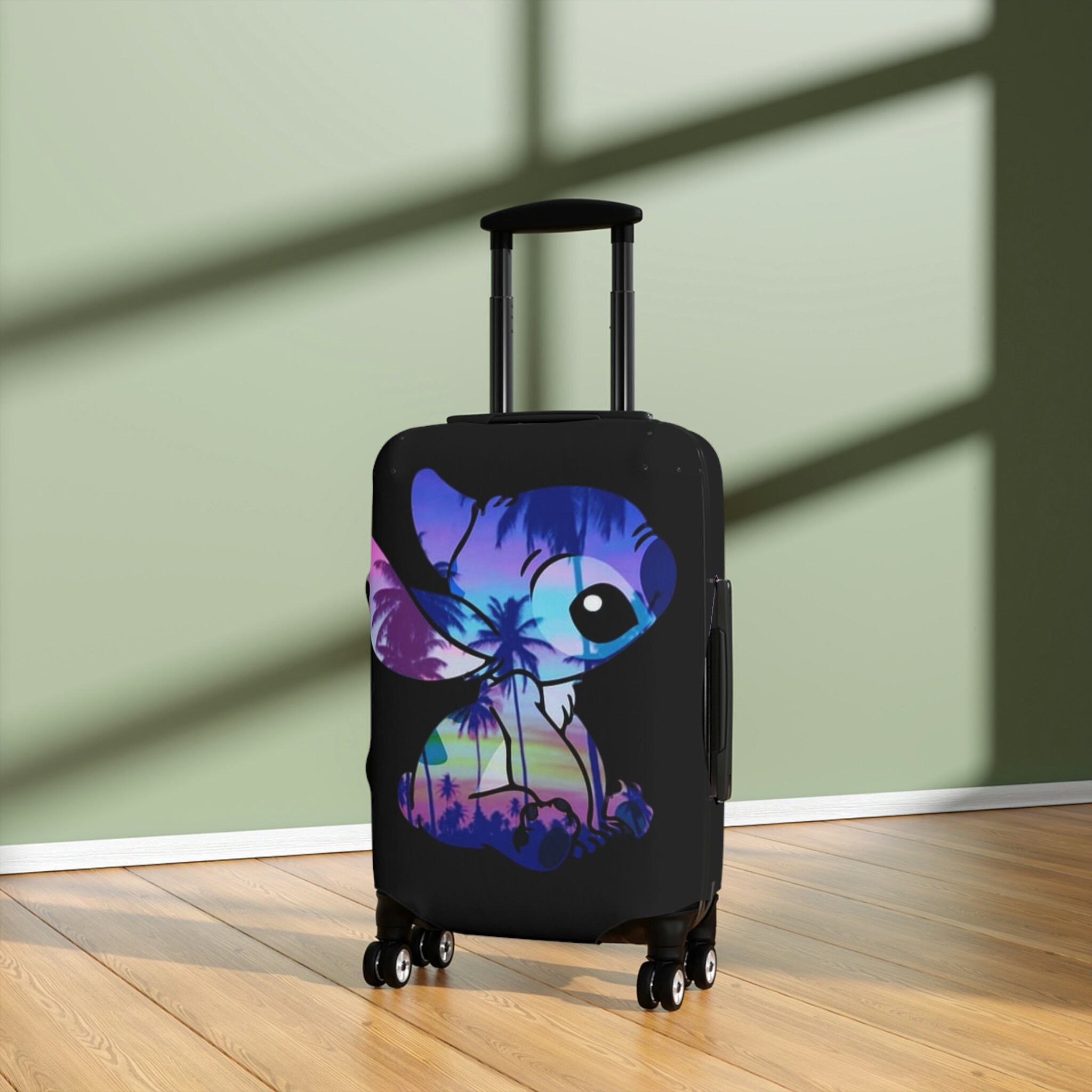 Lilo And Stitch Colorful Beach Theme- Luggage Cover- Suitcases Cover ...