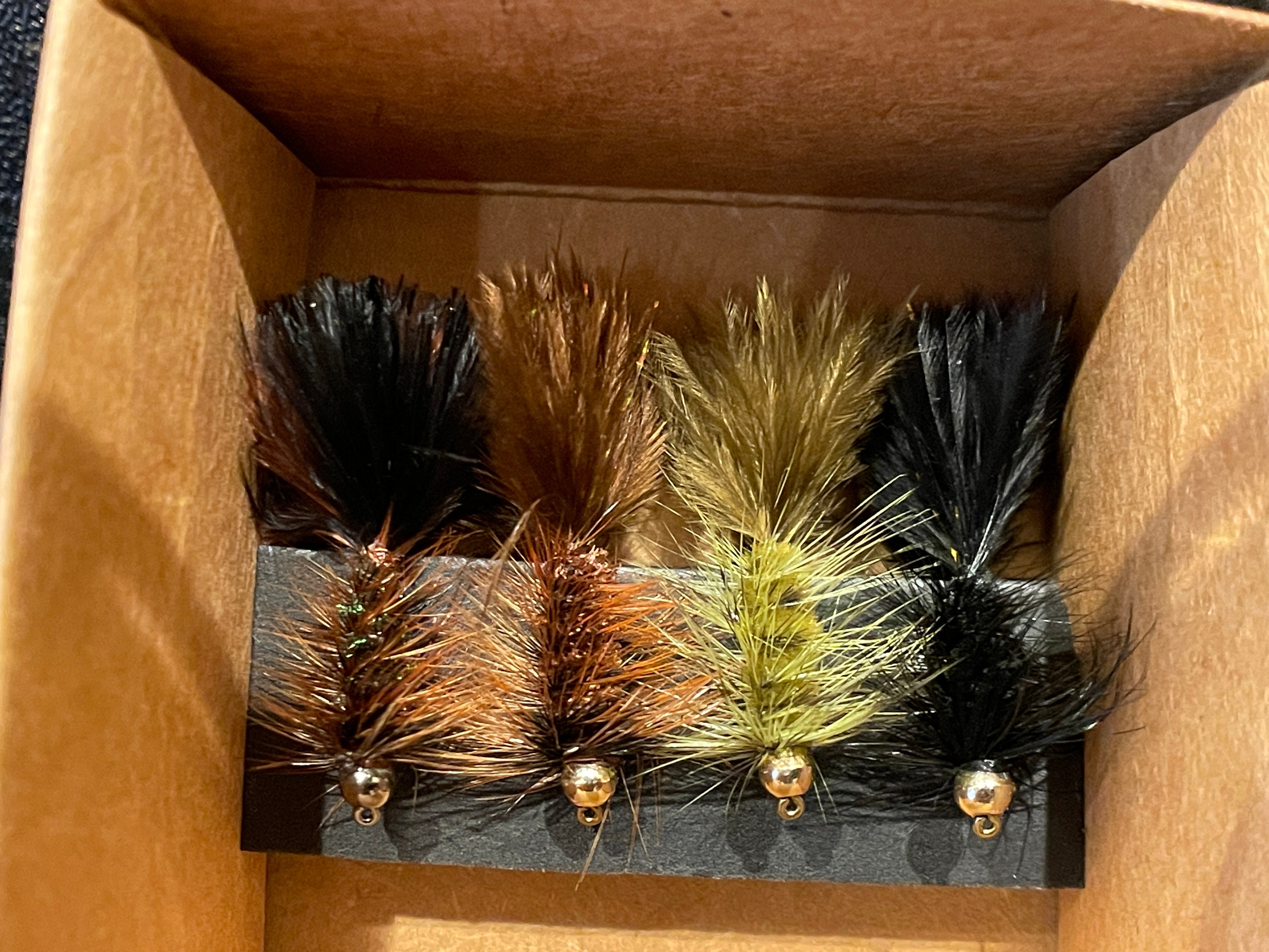 Hand-tied Premium Woolly Buggers Size 12, 8, or 6 pack of 4. Free ...