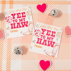Disco Cowgirl Yee Haw Valentine Card Digital Download - Etsy