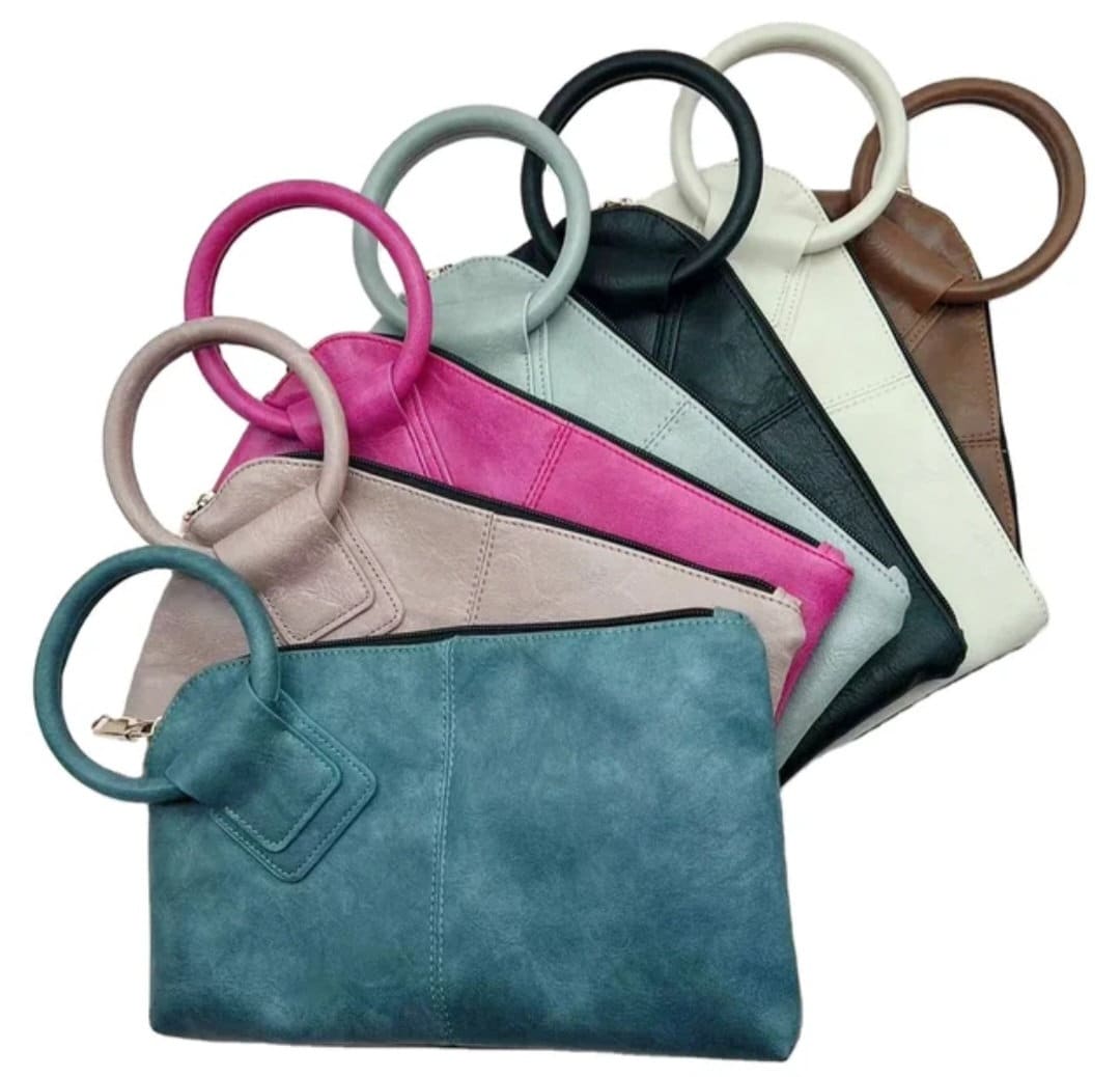 Hobo Look, Vegan Leather Wristlet Purse - Etsy