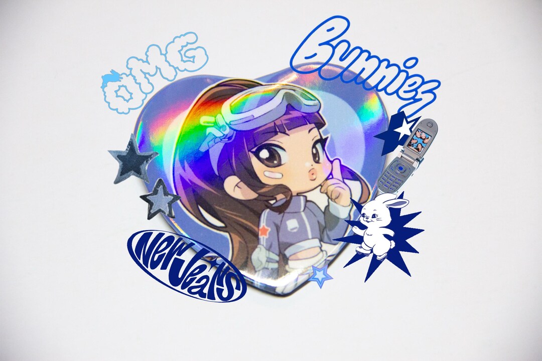 Hyein Chibi Pin K-pop Inspired Button Newjeans - Etsy