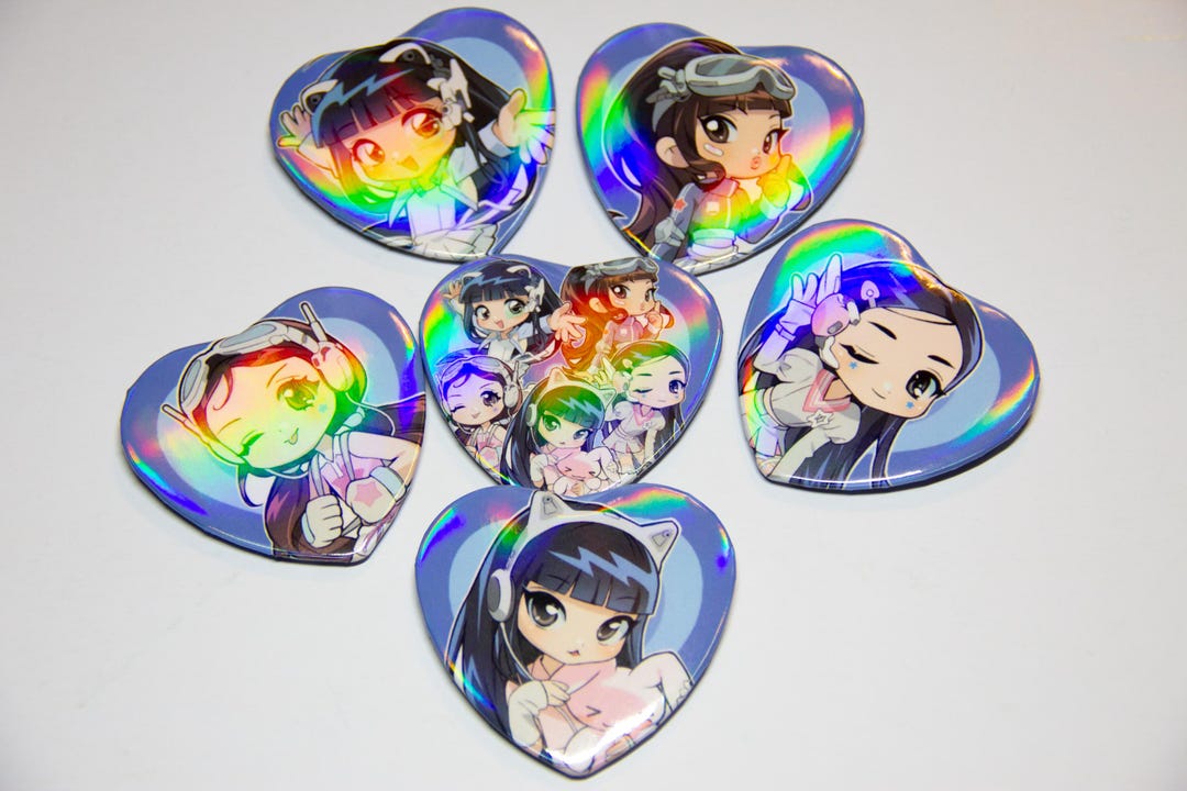 Newjeans Chibi Pin Bundle K-pop Inspired Button Newjeans - Etsy