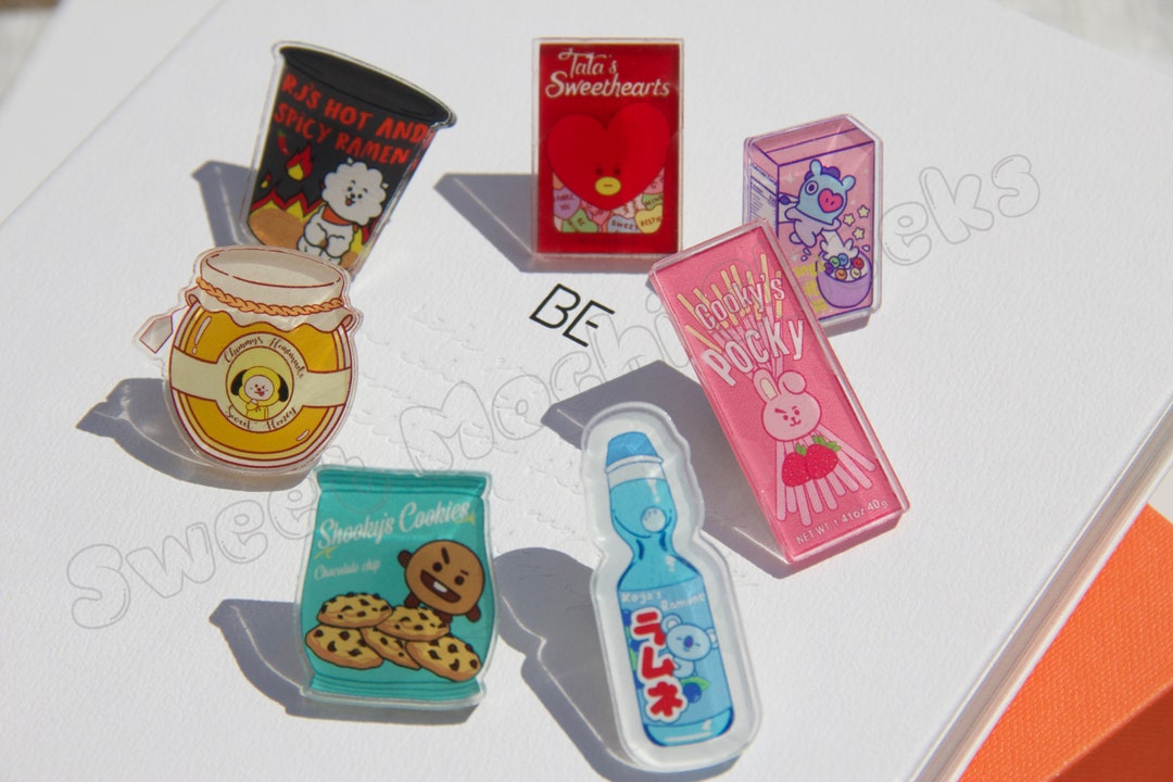 BT21 Acrylic Pin Bundle | BTS Pin | BT21 Snack Series - Etsy