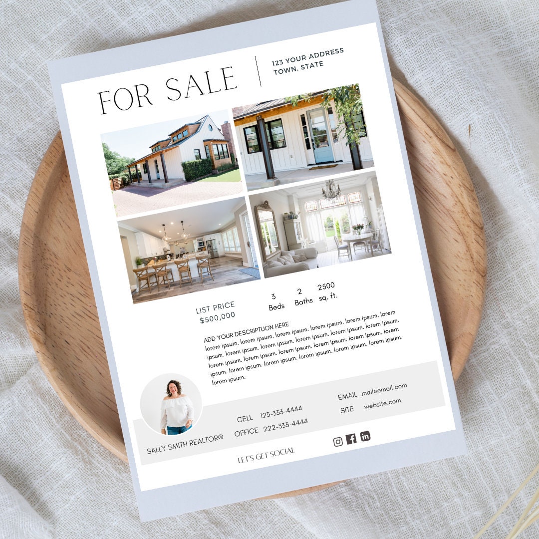 Real Estate Marketing Flyer Templates | Canva Editable (digital ...