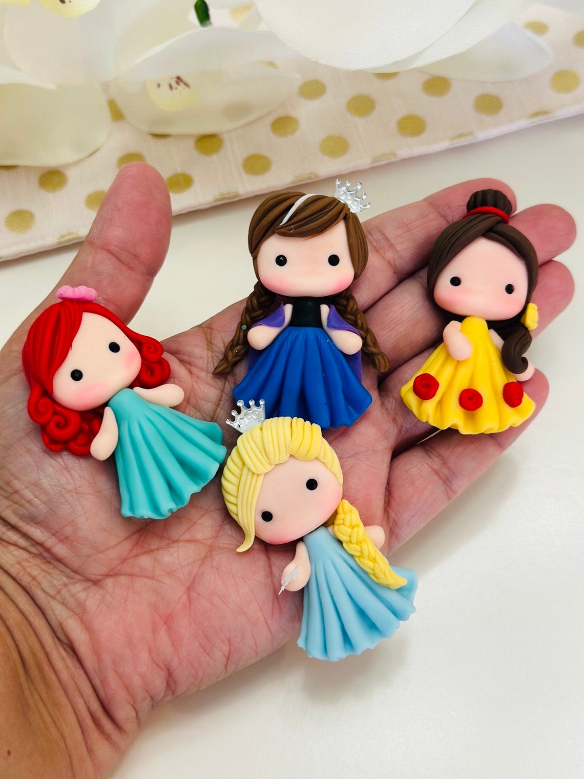 Clay Princesses, to Apply to Bows, Tiaras, Refrigerator Magnets - Etsy